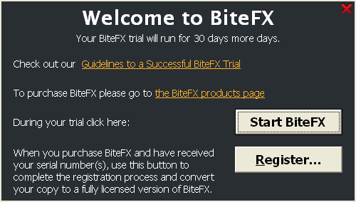 How to Register Your BiteFX for Windows Software