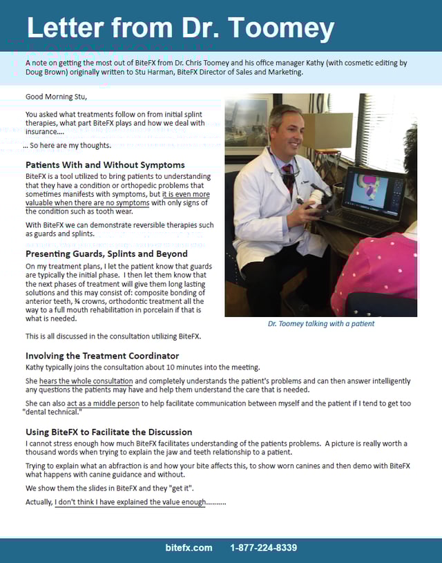 Request for Dr Toomey Letter